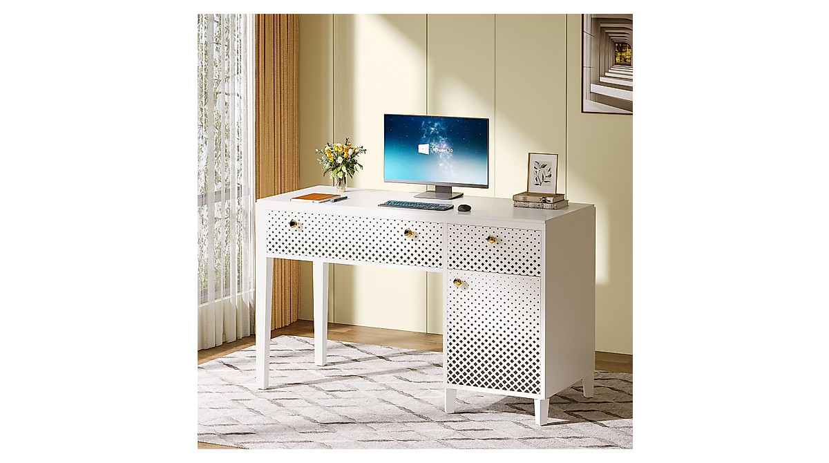 Modern 47" Tribesigns Computer Desk with Storage
