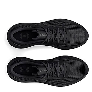 Under Armour Men's Surge 3 Road Running Shoe, Black (002)/Black, 10.5