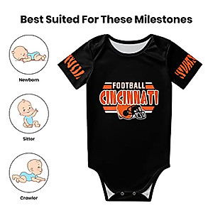 Jarmyice Baby Clothes Custom Name Number Personalized Stuff Customized Design Kids Infant Toddler Apparel Sports Fan Gifts