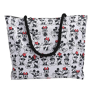 Disney Tote Travel Bag Mickey and Minnie Mouse Print (Mickey and Minnie)