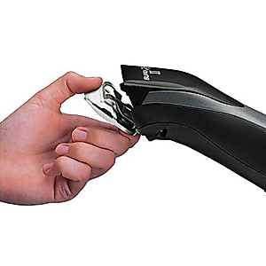 Andis 79005 Supra ZR II Cordless Rechargeable Hair & Beard Trimmer, Detachable Blade Clipper, Lithium-Ion Powerful Battery, Black - Pack of 1