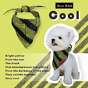 DeerBAO Dog Bandanas 4Pack,Dog Scarf,Dog Bandanas boygirl,Premium Durable Fabric,Adjustable Fit,Unique Shape,Suitable for All Kinds of Dogs,Provide Various Sizes(Large, Plaid)