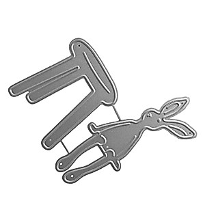 J56JIW2jjsim Cute Easter Bunny Metal Cutting Die for DIY Paper Art Crafts Photo Album Decor Metal die cuts for Card Making Crafting Invitation Scrapbooking