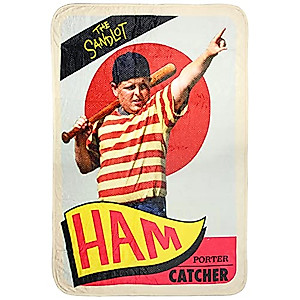 Bioworld The Sandlot Ham Porter Soft Plush Fleece Throw Blanket 45" x 60"