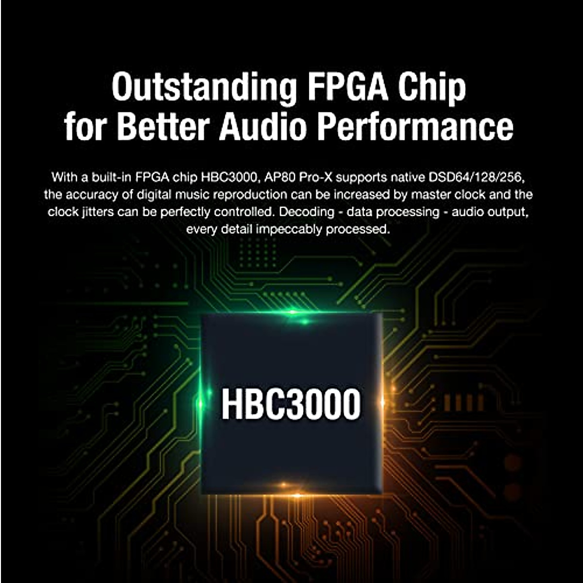 Hidizs AP80 PRO-X Portable Balanced Lossless MQA Bluetooth Music Player with Dual ESS9219C DAC Chips and Supports MQA 8X/LDAC/apt-X/AAC/USB DAC/DSD256/HiBy Link Hi-Res Audio Wireless DAP (Black)