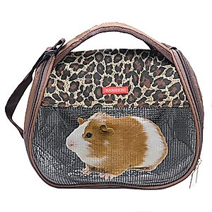 KAMEIOU Travel Small Animals Guinea Pig Hamster Hedgehog Carrier Bag with Strap Durable Breathable Portable Small Guinea Pig Chinchilla Hamster Hedgehog Carrier Shoulder Bag for Small Animals Carriers