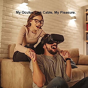 STALINK USB-C Male to Male Oculus Link Cable. Support High Speed Data Transfer Fast Charging Cord Compatible for Oculus Quest 2 VR Headset and Gaming PC Laptop Accessories. (9.8 Feet / 3M)