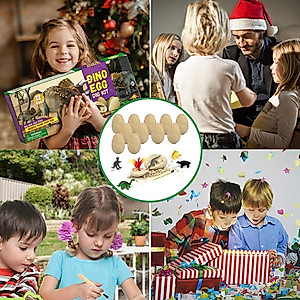 DOTSOG Easter Eggs Gifts for Kids,12 Pack Dino Eggs Dig Kit, Dinosaur Toys for Kids Open Unique Large Surprise Dinosaur Filled Eggs Archaeology Preschool Educational Science for Children & Adult.