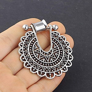 TIANCI FBYJS 3 Pairs Dangle Ear Plugs Tunnels Stainless Steel Pendant Ear Gauges Expander Stretcher Ear Piercing Jewelry (10mm=00g)