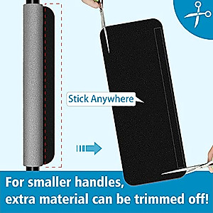 Miss.Silk Refrigerator Door Handle Covers, Set of 5, Keep Your Kitchen Appliance Clean from Smudges, Drips, Food Stains, Oil, Handmade Decor Protector for Fridge, Ovens, Dishwashers (Grey)