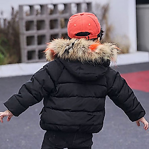 Fairy Baby Toddler Baby Boys Girls Winter Warm Coats Hooded Windproof Fur Jacket Snowsuit Outwear 12-18 Months