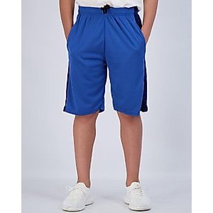 Boys Workout Quick Dry Shorts Youth Clothes Mesh Active Athletic Basketball Soccer Kid Gym Running Teen Dry-Fit L (12-14) 5-Pack