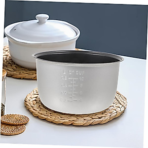 Luxshiny Rice Container Power Cooker Replacement Inner Pot 4L Non-stick Interior Inner Cooking Pot Electric Pressure Cooker Pot Liner Perforated Baking Mat