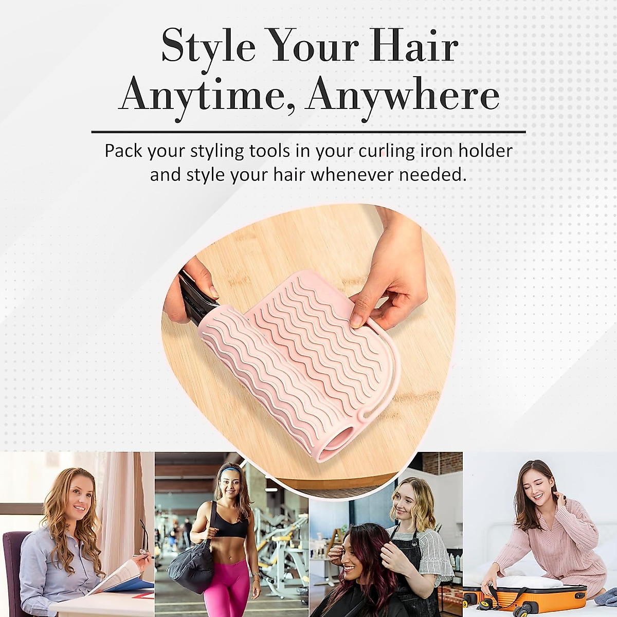 Heat Resistant Mat - Iron Mat - Curling Iron Holder - Silicone Heat Resistant Mat - Makeup Mat - Hot Tools Mat - Hot Tools Flat Iron Holder