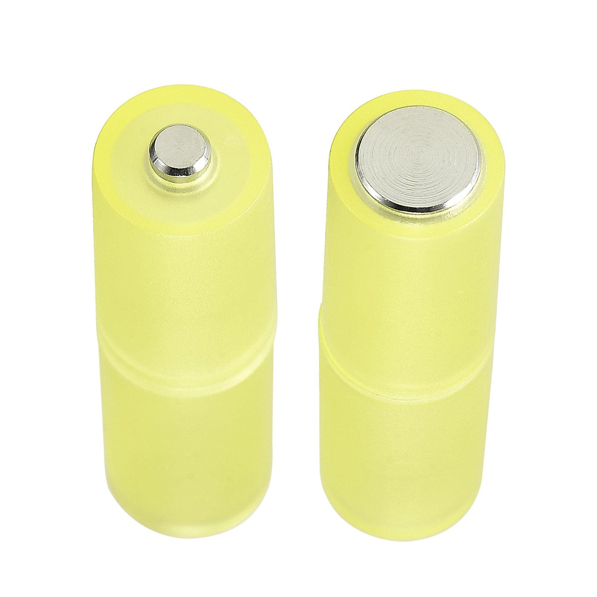 uxcell AAA to AA Battery Adapter Battery Converter Cases Holder Shell with Metal Contacts on Two Bottom Yellow 4 Pcs