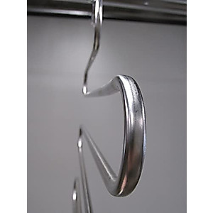 NAHANCO NHMLPH S-Shape Multilayer Metal Space Saving Pant/Scarf Hangers for Closet Organization (5 Layers) -3/Pack