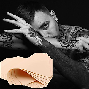 Blank Tattoo Practice Skin - Jconly 20 Sheets 8×6 Double Sides Fake Skin Tattoo Skin, Microblading Eyebrows or lips to practice skin for Beginners and Experienced Tattoo Artists,Tattoo Supplies