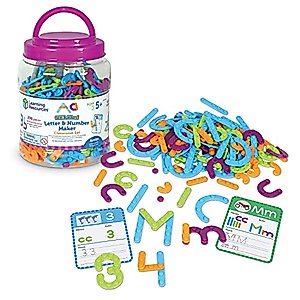 Learning Resources Skill Builders! Letter & Number Maker Classroom Set, 200 Pieces, Age 5+, Teacher Supplies, Learning Numbers Toys for School