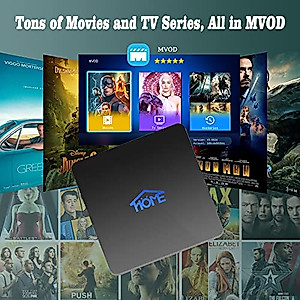 DREAMOSA IPTV Box 4K Videos Movies TV Series Cartoon Adult from Brasil India Arab Europe 2GB RAM 16GB ROM Black 10x10x1cm Home 0