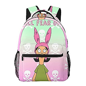 ORPJXIO Backpack Bob's Anime Burgers Double Shoulder Bag for Unisex Laptop Bagpack Large Capacity Travel Backpack for Hiking Work Camping