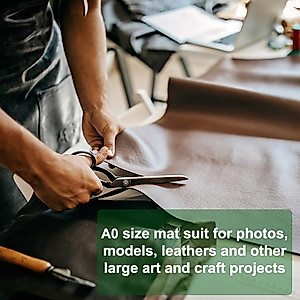 NEWBRAUG 36'' × 48'' Large Self Healing Cutting Double Sided 5-Ply Mat, Big Cutting Board for Rotary Cutting, Quilting, Sewing, Craft, Fabric & Scrapbooking(Green/Black)