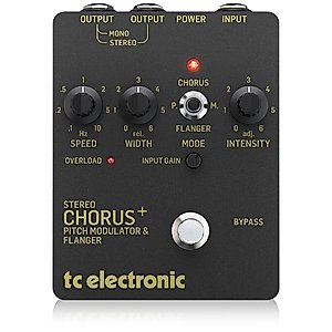 TC Electronic Guitar Chorus Effects Pedal, Black (SCF Gold)