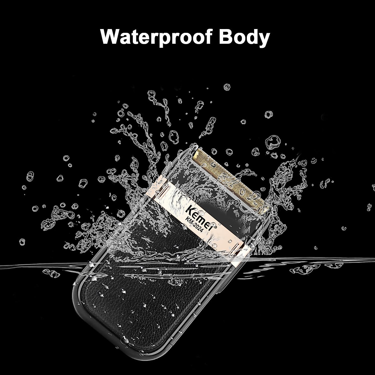 KEMEI Men's Electric Razor Waterproof Reciprocating Razor Cordless Precision Beard Trimmer Twin Blade USB Rechargeable Grooming Razors,Shaving & Hair Removal Products (2024 Shaver)