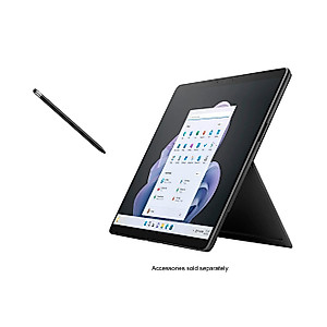Microsoft Surface Pro 9, 13.3" Touchscreen 2-in-1 Tablet, 12th Gen Intel Core i7-1255U, Intel Iris Xe Graphics, 16GB DDR5 RAM, 512GB SSD, Windows 11h, Graphite, Device Only, with MTC Stylus Pen