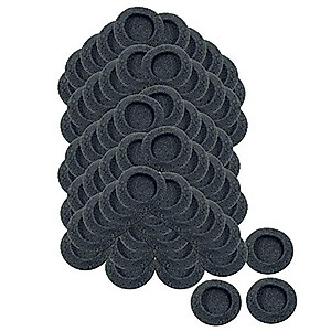 50mm / 2" Foam Earphone Ear Pad Earpad Headphone Covers, 72 pack / 36 Pairs