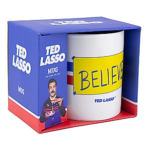 Paladone Ted Lasso Believe XL Ceramic Coffee Mug | Officially Licensed Ted Lasso Merchandise