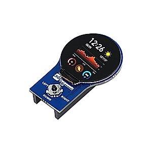 Raspberry Pi Pico 1.28” Round LCD HAT, 1.28inch LCD Display Module for Raspberry Pi Pico 65K RGB Colors 240×240 Pixels with SPI Interface