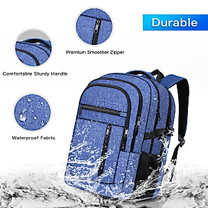 Lapsouno 17 inch laptop backpack, Extra Large Travel Backpack, Business TSA Backpack with USB Port Durable Water Resistant Anti-Theft College School Bag Christmas Gift for Men Women, Black