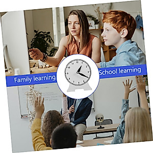 ULTECHNOVO 1pc Clock Model Clocks Brain Toy Toys for Learning to Tell Time Tools Desktop Clock Puzzle Toy Clock Props Tabletop Clock Plastic Learning Bell Concise Student