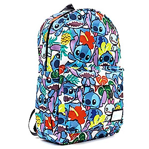 Wondapop Disney Lilo and Stitch Artistic 17" Full Size Nylon Backpack