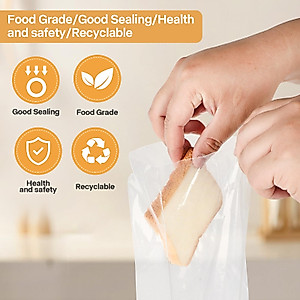 Spmarkt 100packs Plastic Bread Bags with 110 Twist Ties, Food Grade Plastic Bread Bags for Homemade Bread, Clear Bread Loaf Bags for Convenient Baking Storage Solution, Ideal for Home Bakers