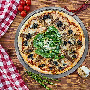 DOITOOL Nonstick Pizza Pan 20 Inch Round Bakeware Perforated Pizza Fries Bread Cookies Baking Pan for Home Kitchen Oven