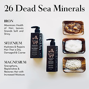 Saphira Mineral Moisturizing Shampoo & Conditioner, Hydrating for Dry, Damaged, Bleached & Color-Treated Hair, Sulfate-Free, Paraben-Free, Nourishes & Revitalizes Lifeless Hair, 8.5 Ounce (Pack of 2)