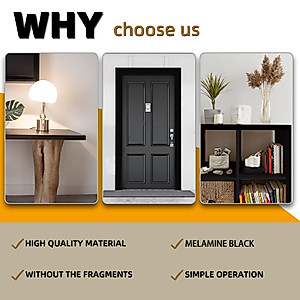 GSCIT Club Black Melamine Edge Banding, 3/4 inch x 25ft, Commercial Grade, Flexible Edging Trim for Plywood Cabinet Furniture