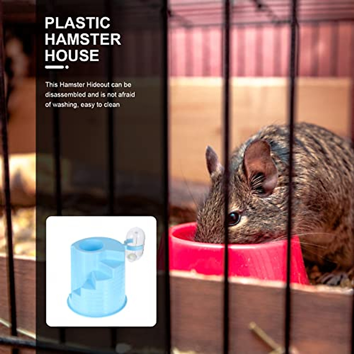 POPETPOP Hamster Nest Plastic Hamster House Small Pets Hideout Guinea Pig Hide Small Pet Hideout Hamster Hide House Indoor Hamster House Plastic Climbing House Household Hamster Hideout