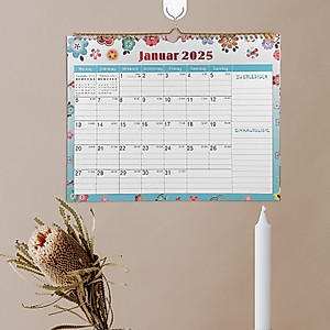 BESTOYARD 2025 Countdown Calendar Home Hanging Calendar Household Daily Use Calendar Sturdy Calendar Family Wall Calendar Wall Calendar Art Paper Dating Original Design Small Wall Calendar