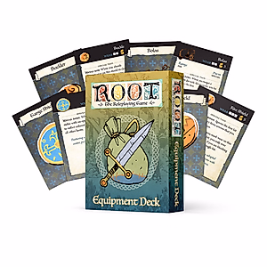 Magpie Games Root: The Roleplaying Game Equipment Deck Expansion, 55 Cards, Weapons, Equipment with Stats, Traits, Fantasy Adventure RPG Game, Adults, Teens Ages 14+, Original Art by Kyle Ferrin