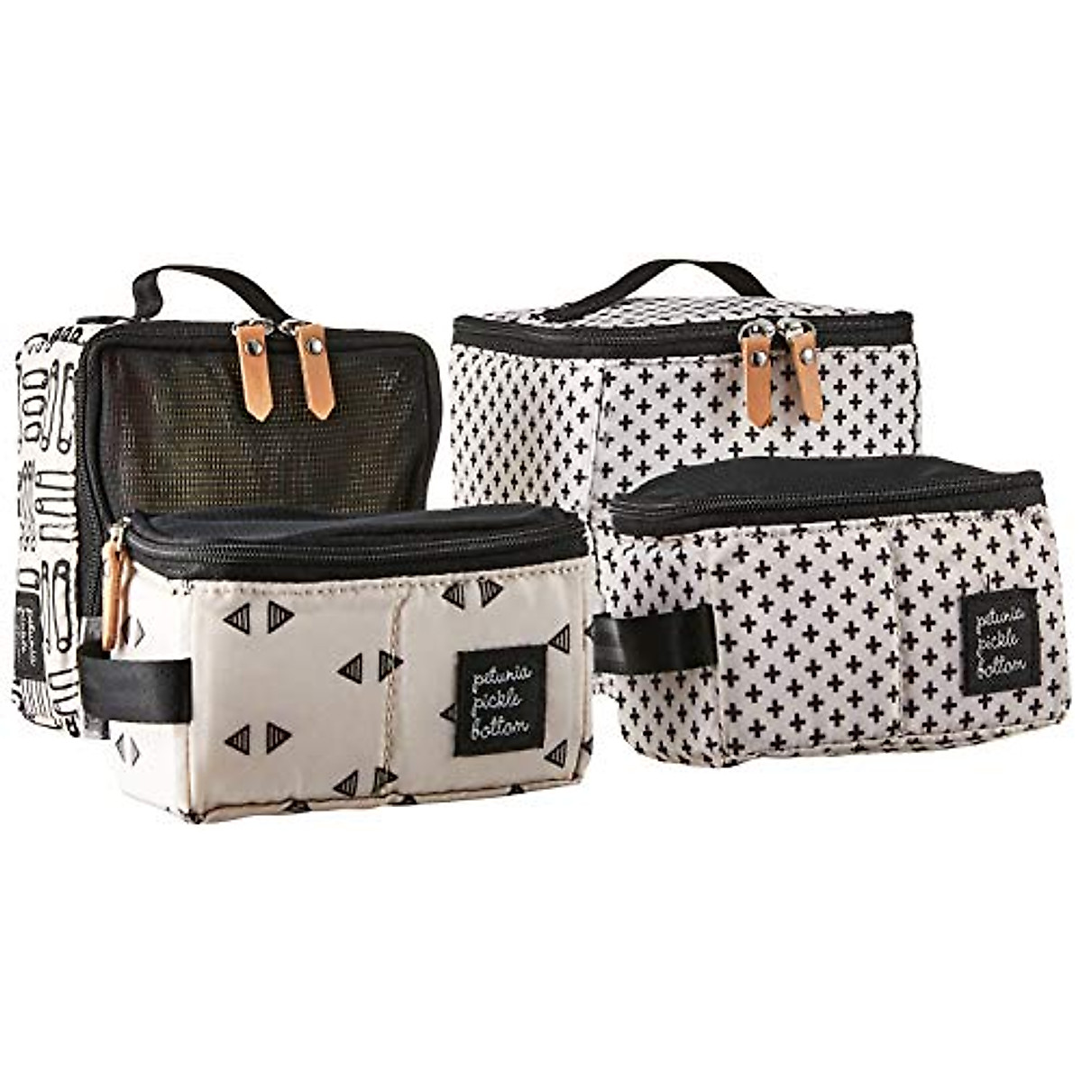 Petunia Pickle Bottom Meta Backpack & Inter-Mix Deluxe Kit Bundle | Diaper Bag Backpack for Parents | Stylish Bag and Organizer | Comfortable, Spacious, and Sleek Backpack for On the Go Moms