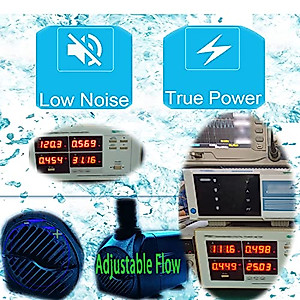 MKUPERFECT Submersible Water Pump for Fountains, Ponds,Fish Tanks, and Hydroponics - Quiet with 400GPH Flow Rate