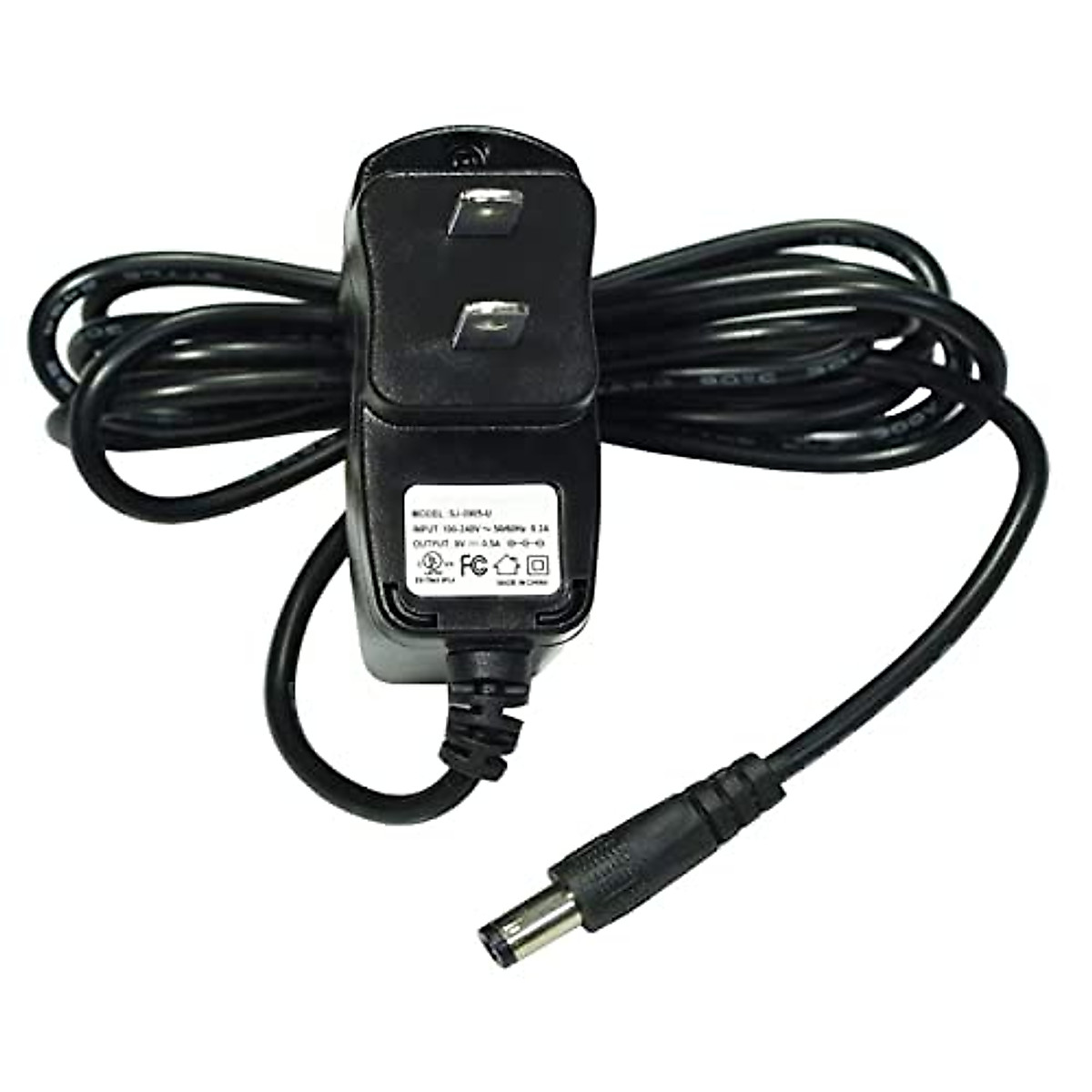 9V DC 0.5A Pedal Power Supply Adapter Tip Negative Sleeve Positive Power Source Adaptor for Guitar Effects Pedal and Some Models of Keyboards