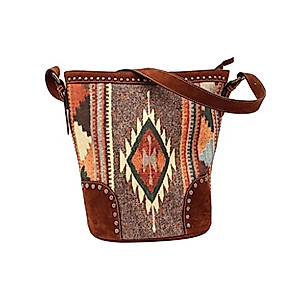 M&F Western N770005502 Aztec Concealed Weapon Tote Bags44; Brown