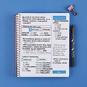 Erin Condren 8.5" x 11" Spiral Bound Productivity Notebook - Rainbow Heart. 160 Lined Page & To Do List Organizer Notebook. 80Lb Thick Mohawk Paper. Stickers Included