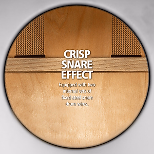 Meinl Cajon Box Drum with Internal Snares - NOT MADE IN CHINA - Maple Frontplate / MDF Body Full Size, 2-YEAR WARRANTY (MCAJ100BK-MA)