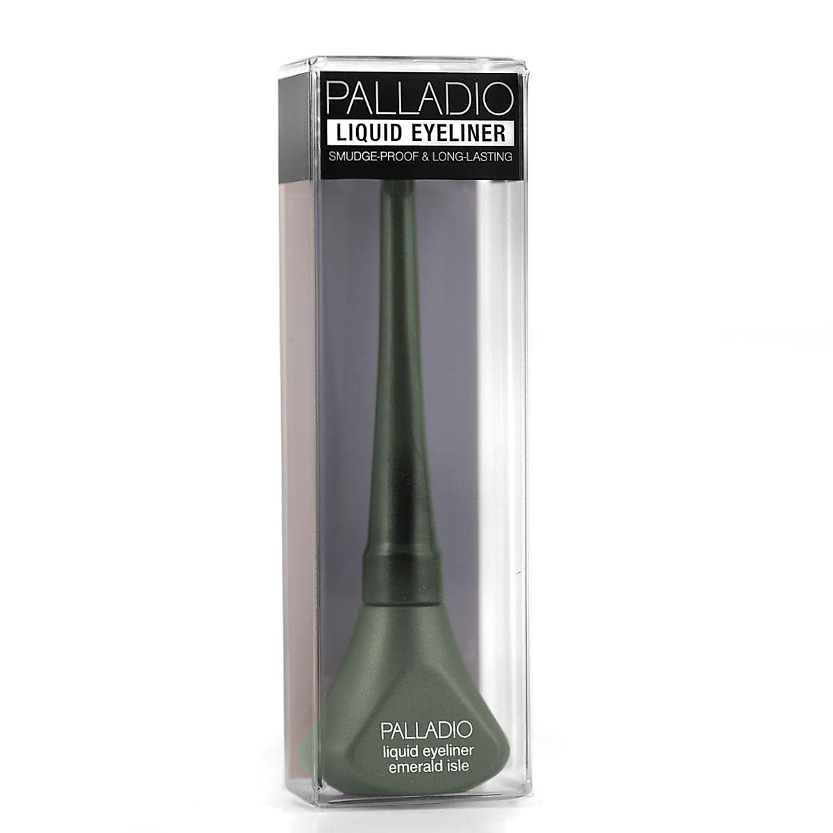 Palladio Liquid Eyeliner, Highly Pigmented and Waterproof Eyeliner, For Intense Eye Definition, Smear-proof Eyeliner Liquid, Includes Easy Grip Wand and Felt Tip Eyeliner Applicator, Emerald Isle