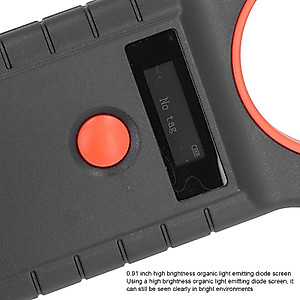 Pet Microchip Scanner, RFID Portable Animal Chip ID Scanner with OLED Display, 800mAh Rechargeable Pet Microchip Reader Support EMID/FDX B / 128 Records for Dog Pig Animal