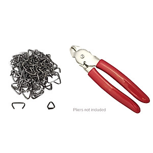 3/4 Stainless Steel Hog Rings - Made in The USA (100 Count bag-4oz)